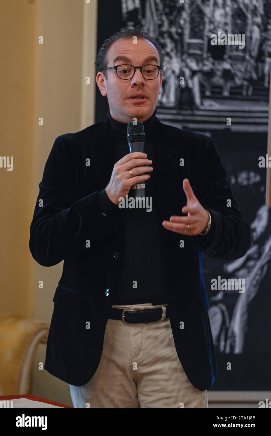 Milan, Italy. 28th Nov, 2023. Milan, Press conference for the premiere ...