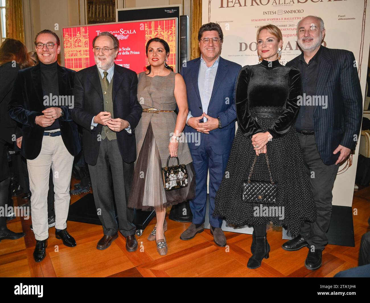 Milan, Italy. 28th Nov, 2023. Milan, Press conference for the premiere ...