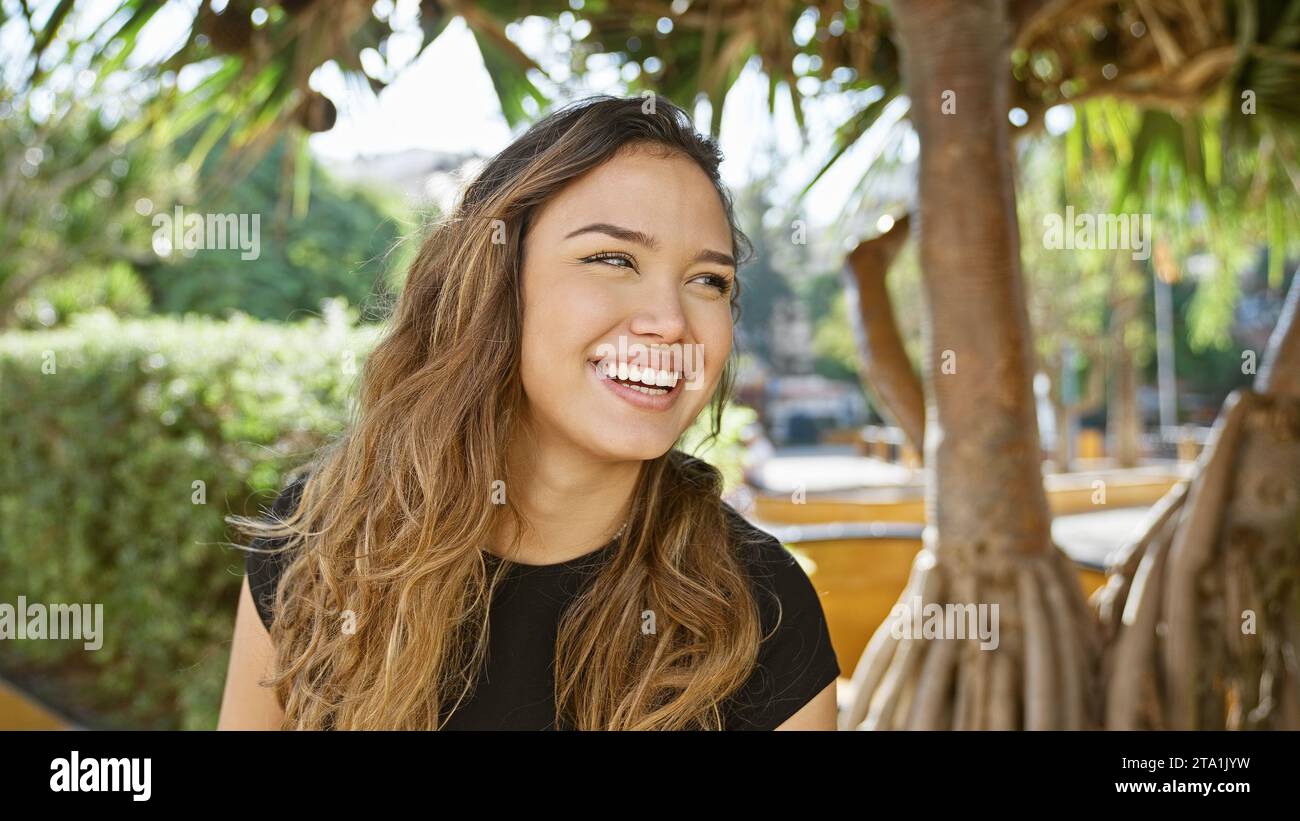 Attractive Young Hispanic Woman Full Of Confidence Beaming With A