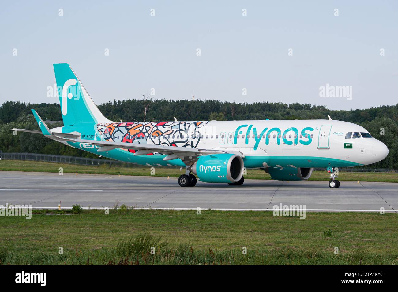 Saudi airline's Flynas Airbus A320 NEO in a "Year of Arabic Calligraphy ...