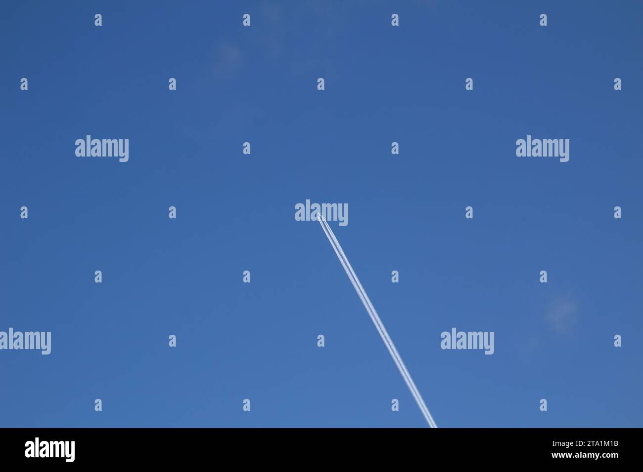 Airplane transport cargo aviation airport contrail the blue sky high ...