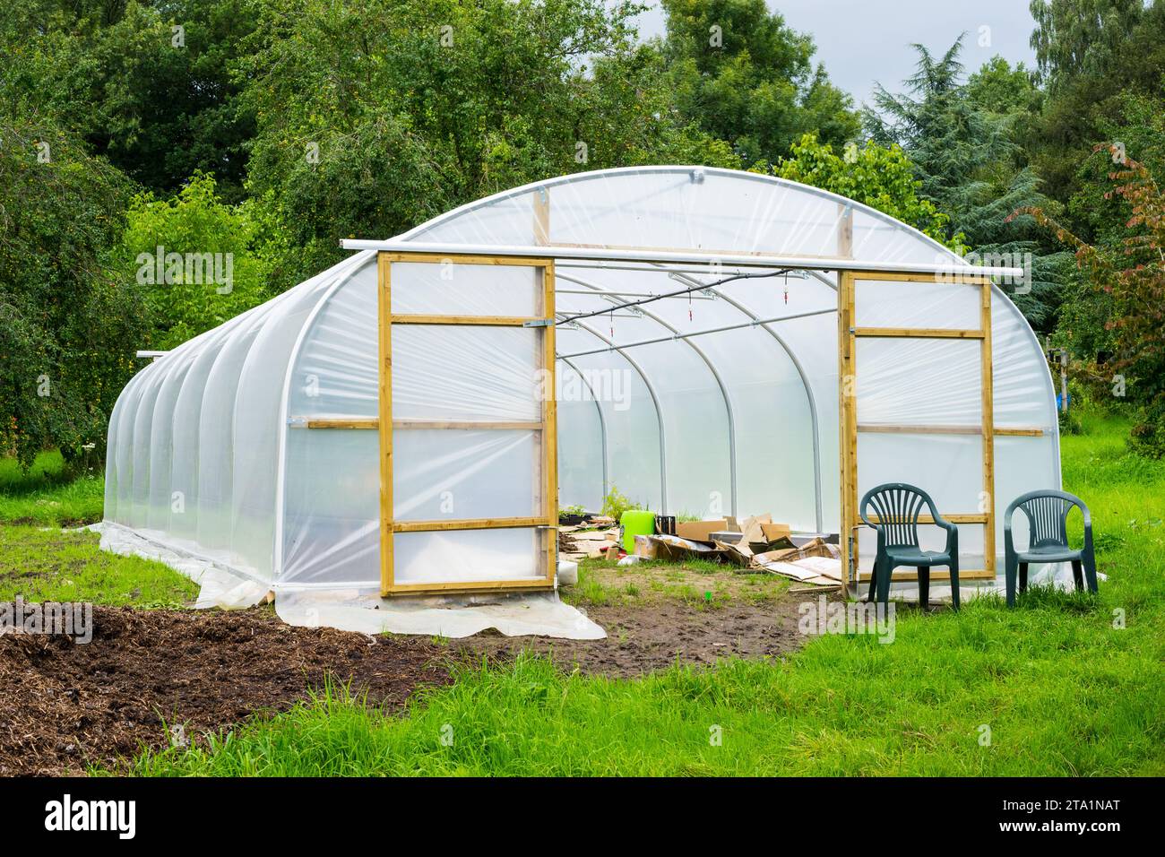 Extra Large Polly Tunnel, Somerset, England, UK Stock Photo - Alamy