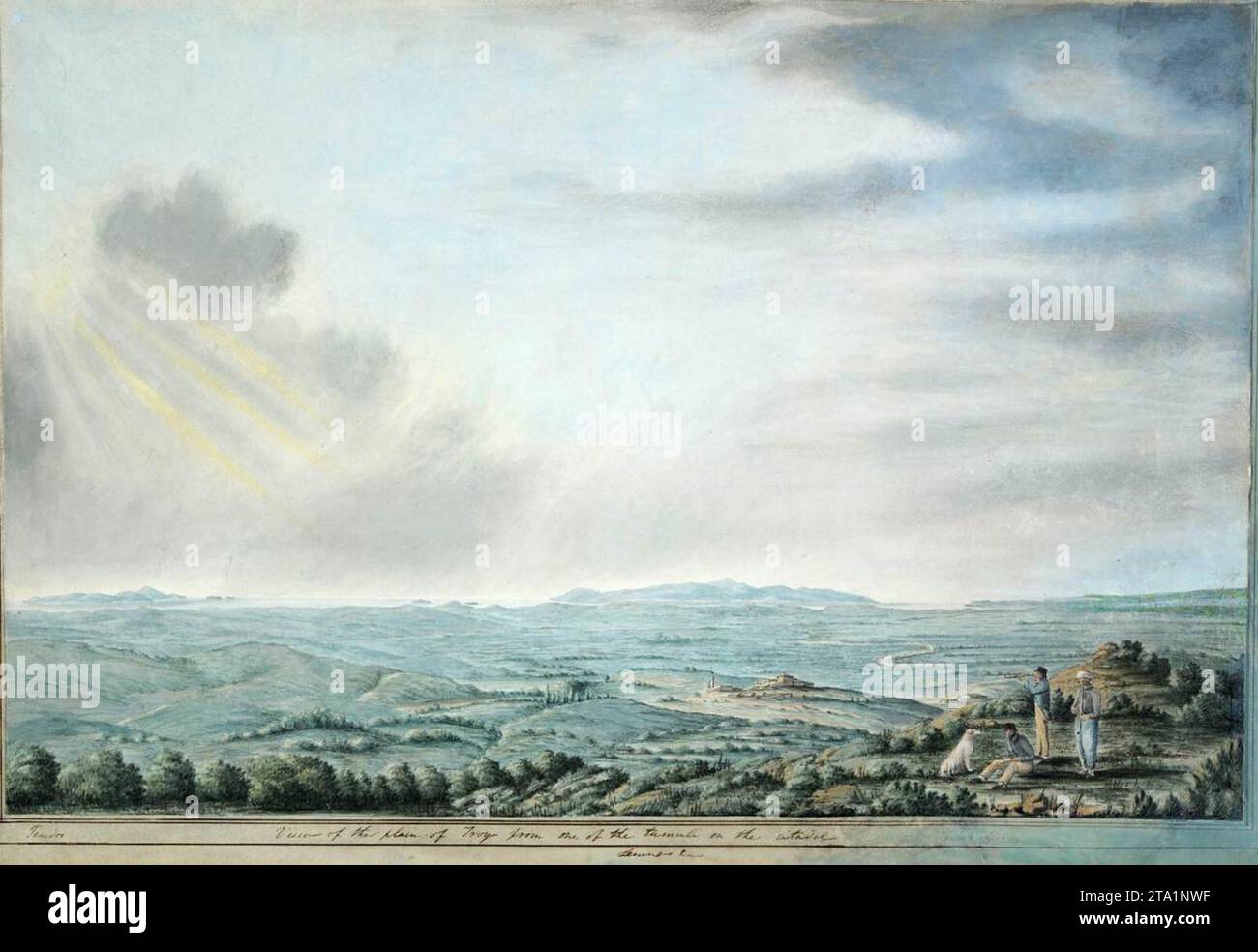 View of the Plain of Troy from One of the Tumuli on the Citadel - by ...