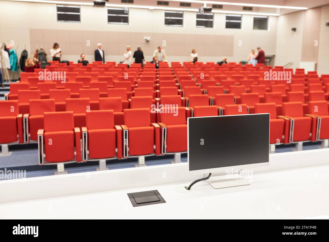 Conference room chairs red hi-res stock photography and images - Alamy