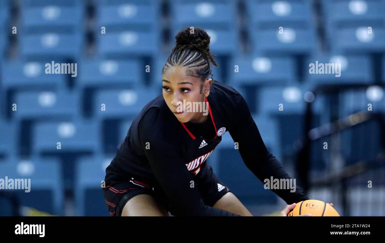 Louisville guard Sydney Taylor during an NCAA basketball game against ...