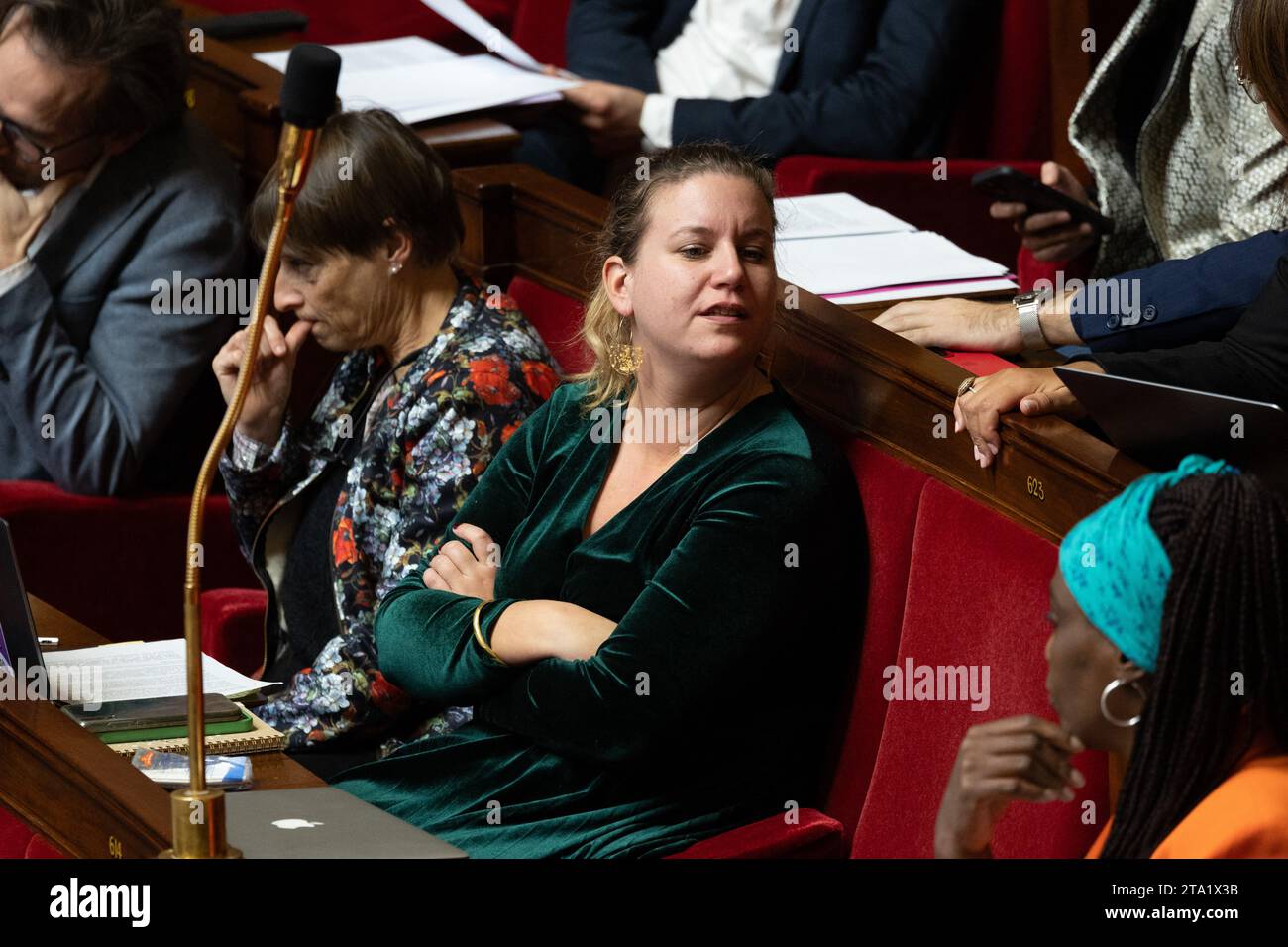 Paris, France. 28th Nov, 2023. French deputy and president of La France ...