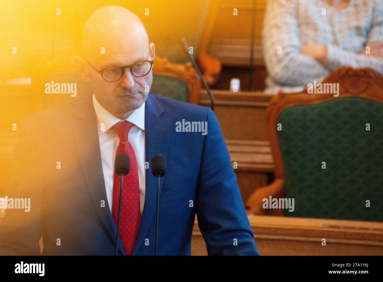 Soren Pape Poulsen from The Conservative People s Party during Question ...