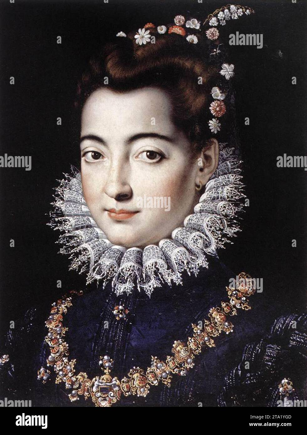 Portrait of a Lady 1570s by Jacopo Zucchi Stock Photo - Alamy