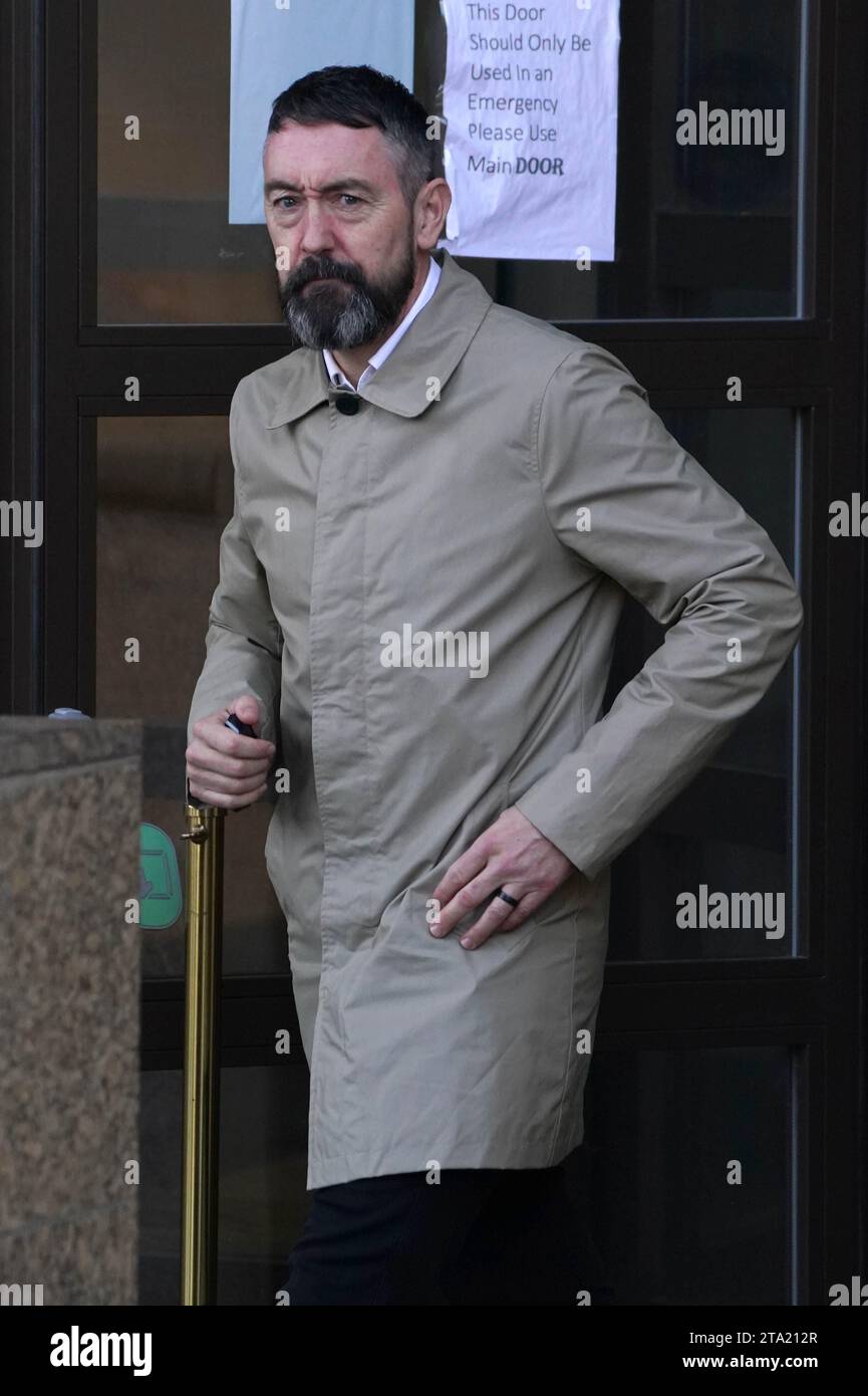 Witness Andrew Walker outside the High Court in Glasgow where Robbie O ...