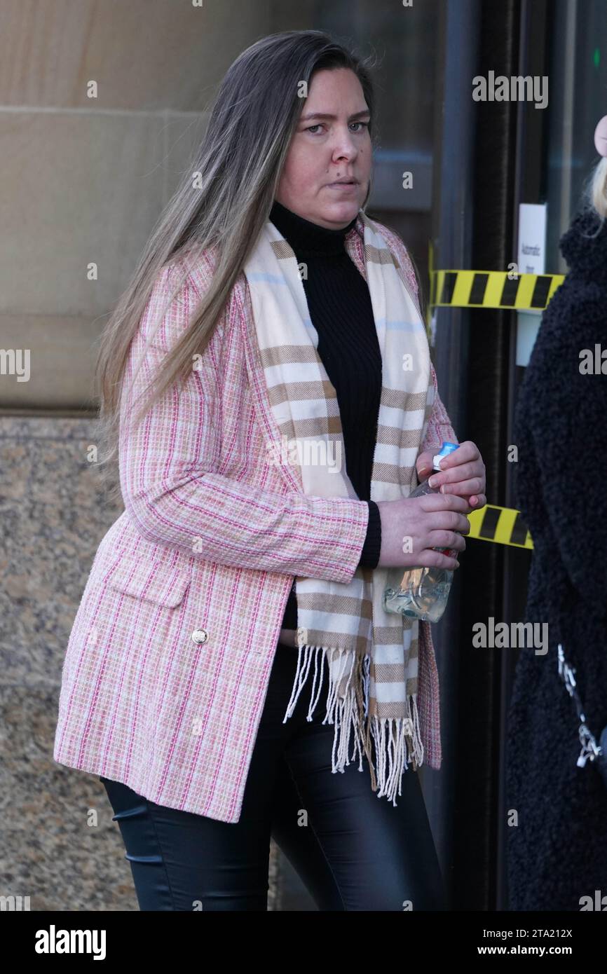 Witness Joanne Menzies leaves the High Court in Glasgow where Robbie O ...