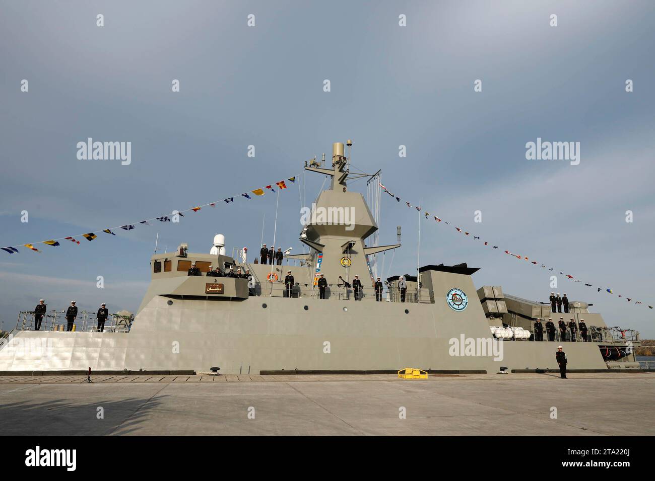 Bandar-e Anzali, Gilan, Iran. 27th Nov, 2023. Deilaman destroyer is ...