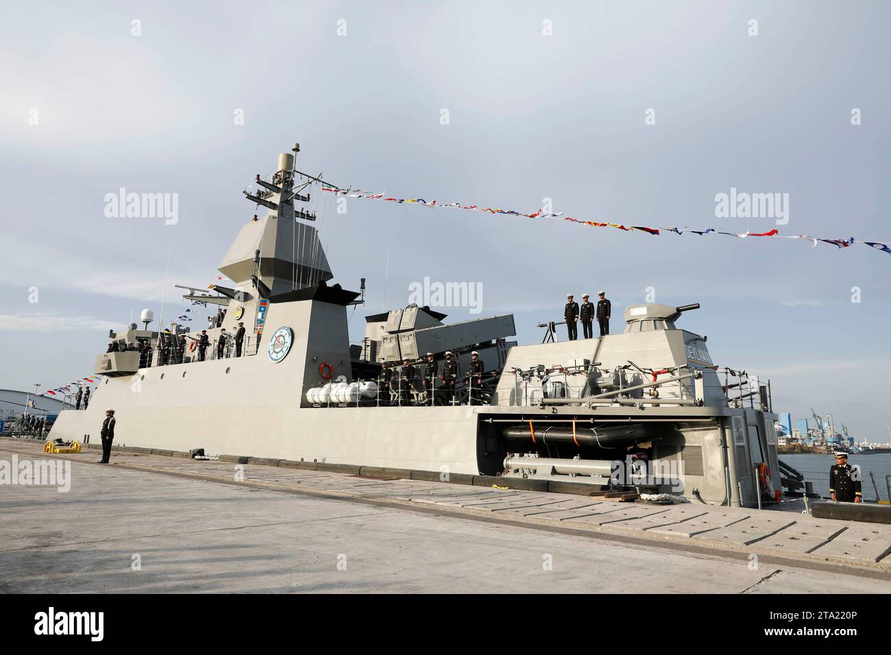 Bandar-e Anzali, Gilan, Iran. 27th Nov, 2023. Deilaman destroyer is ...