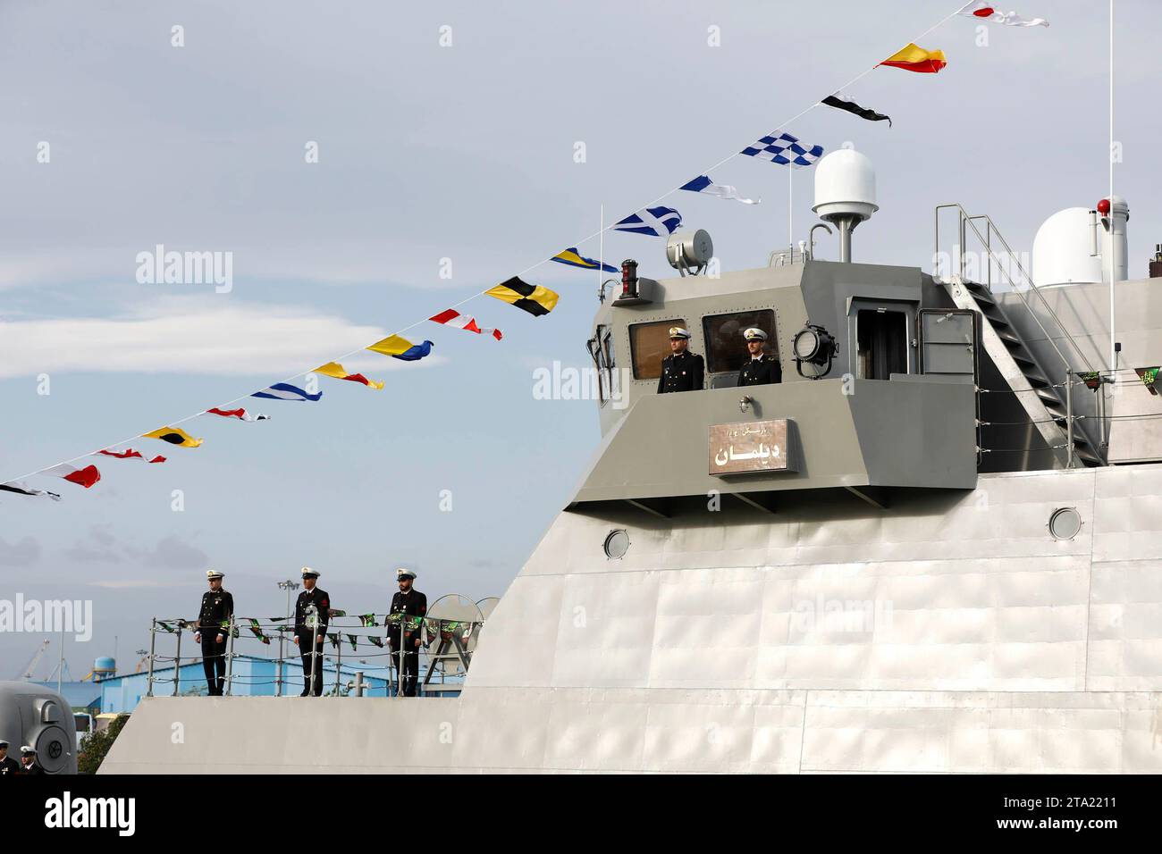 Bandar-e Anzali, Gilan, Iran. 27th Nov, 2023. Deilaman destroyer is ...