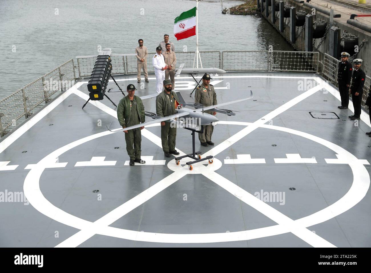 Bandar-e Anzali, Gilan, Iran. 27th Nov, 2023. Deilaman destroyer is ...