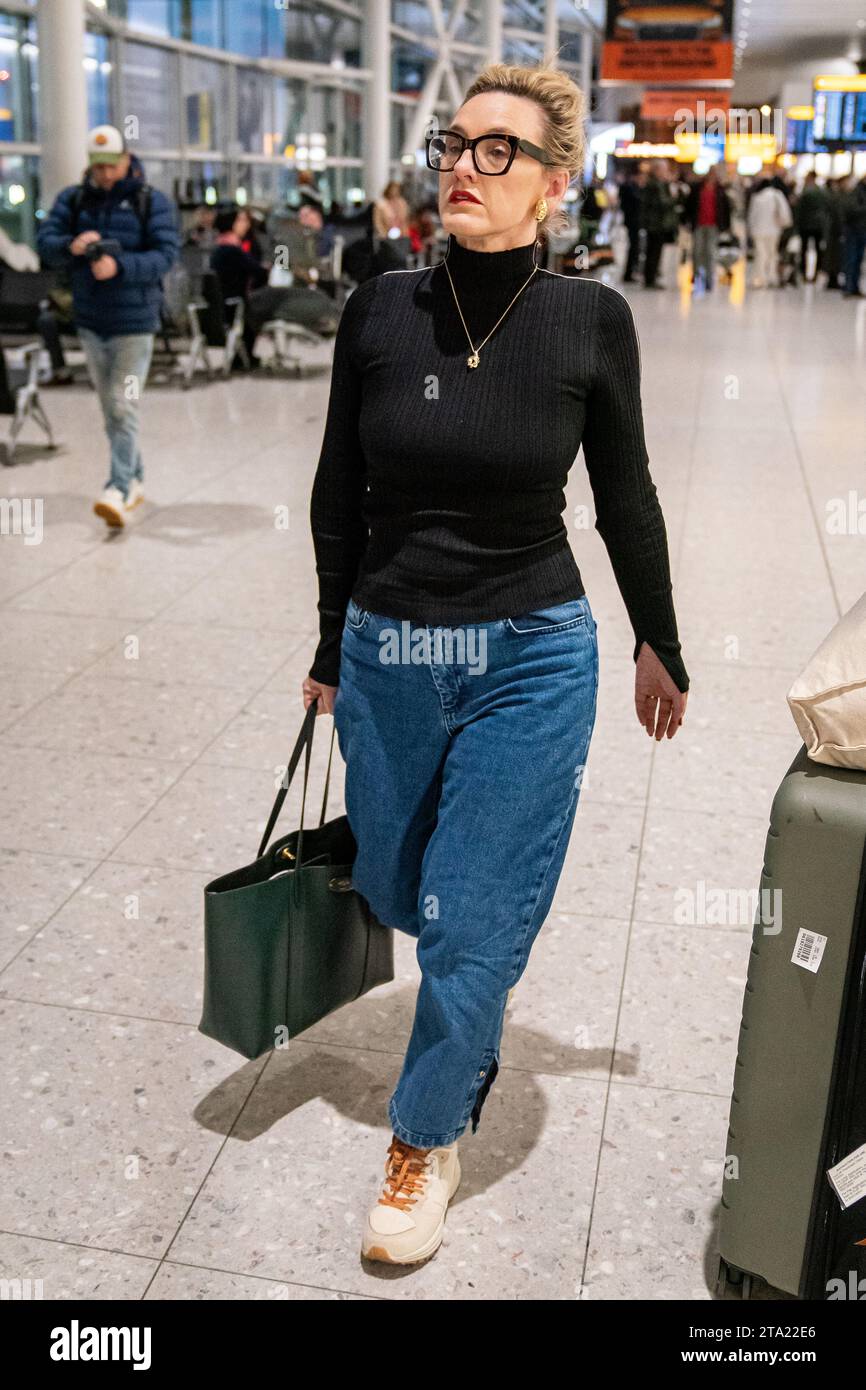 Restaurant critic Grace Dent arrives at Heathrow Airport, London, after ...