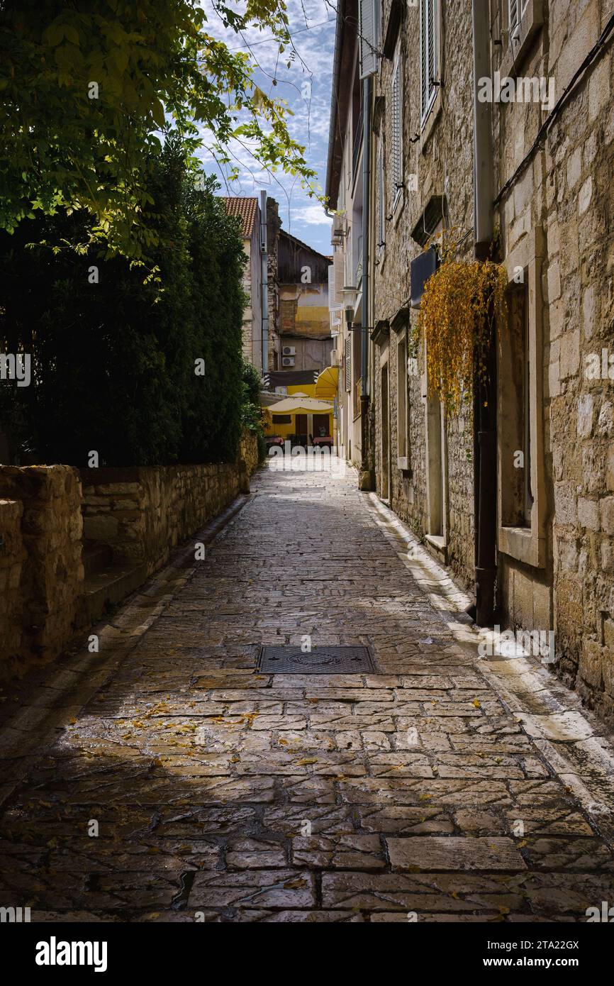 Empty street at the old town hi-res stock photography and images - Alamy
