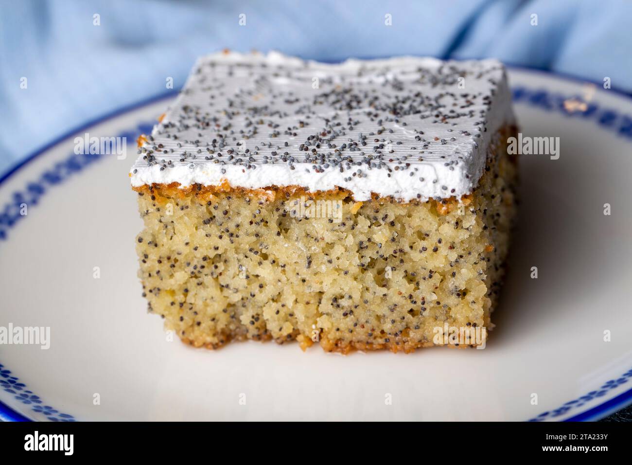 A dessert from traditional Turkish cuisine; Poppy cake, sweet. (Turkish ...