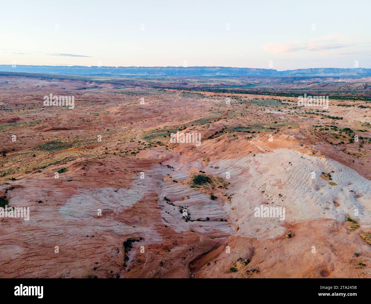 Aerial photograph of the Grand Staircase-Escalante National Monument ...