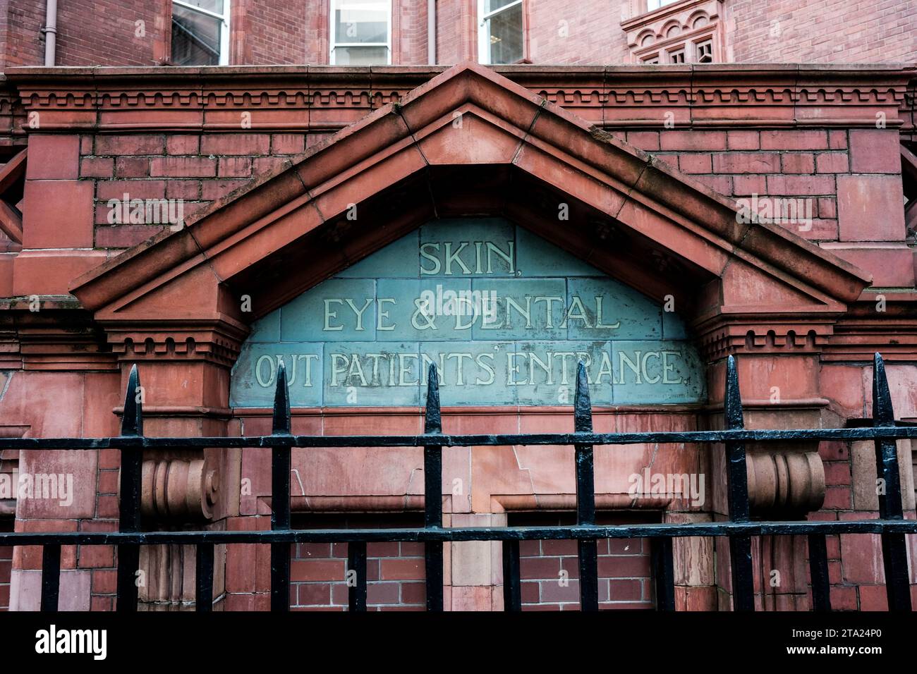 Old Hospital Sign Stock Photo - Alamy