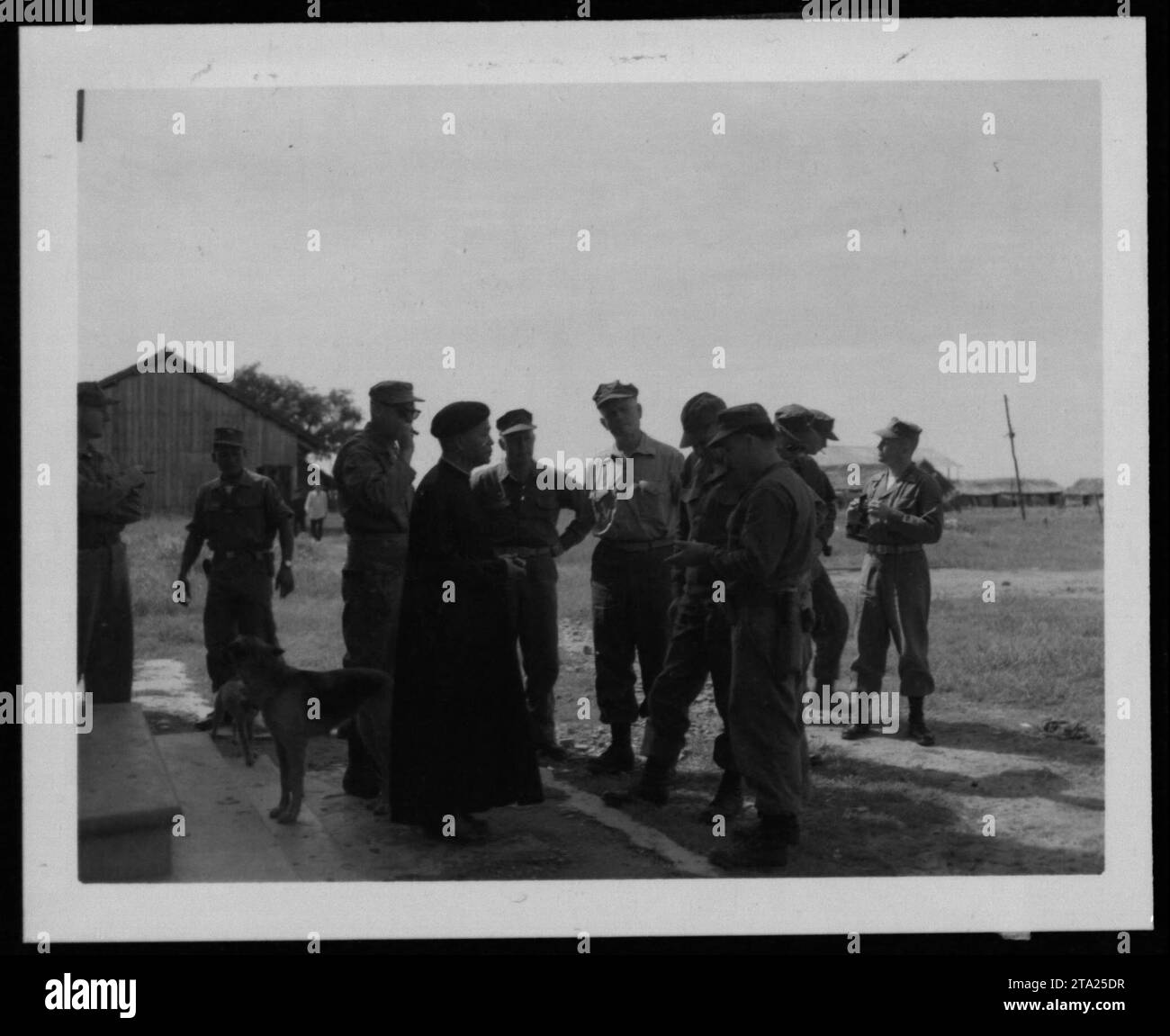 American soldiers interacting with Vietnamese civilians during the ...