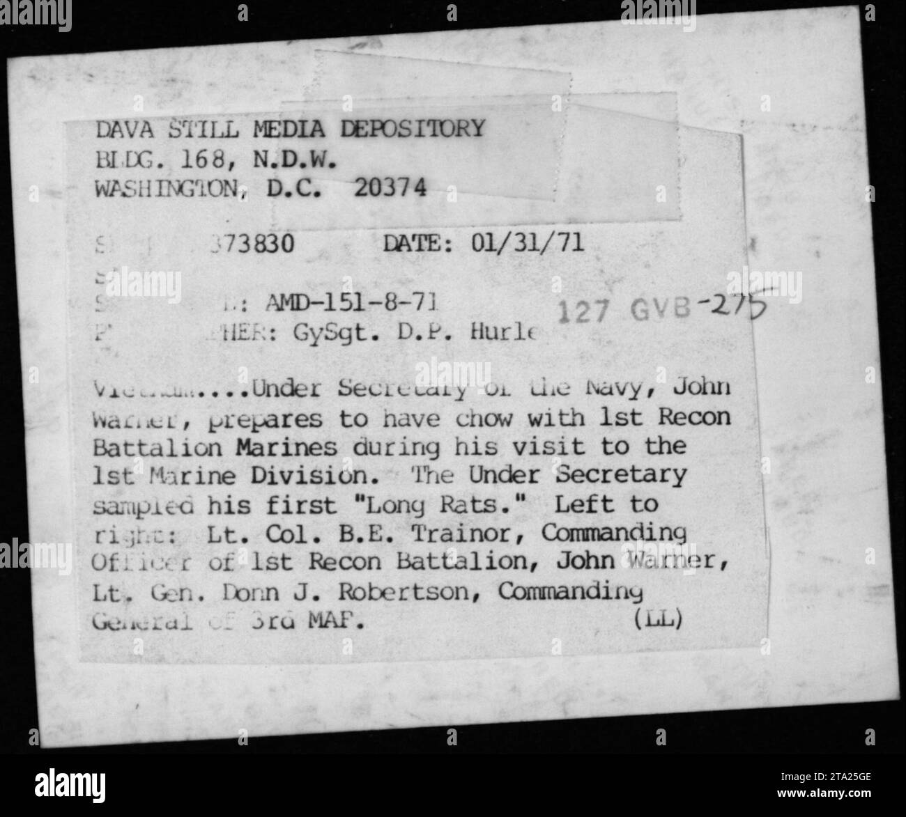 Under Secretary of the Navy, John Wacher, joins 1st Recon Battalion ...