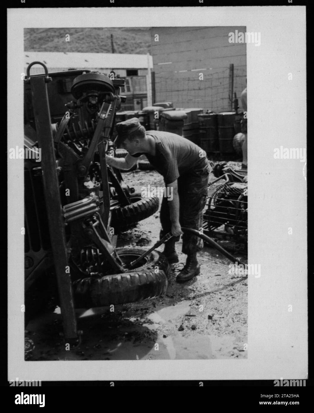 On September 28, 1970, soldiers conduct maintenance on military ...
