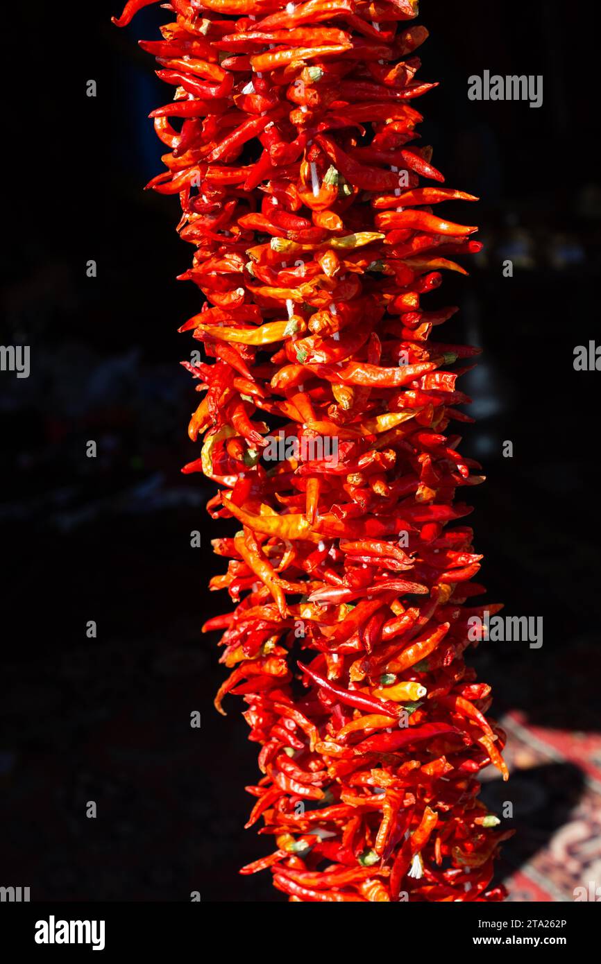 Dried red chilli hi-res stock photography and images - Alamy