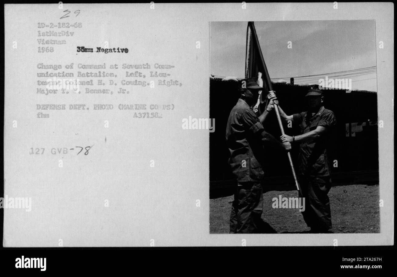 Vietnam war command ceremony Black and White Stock Photos & Images - Alamy