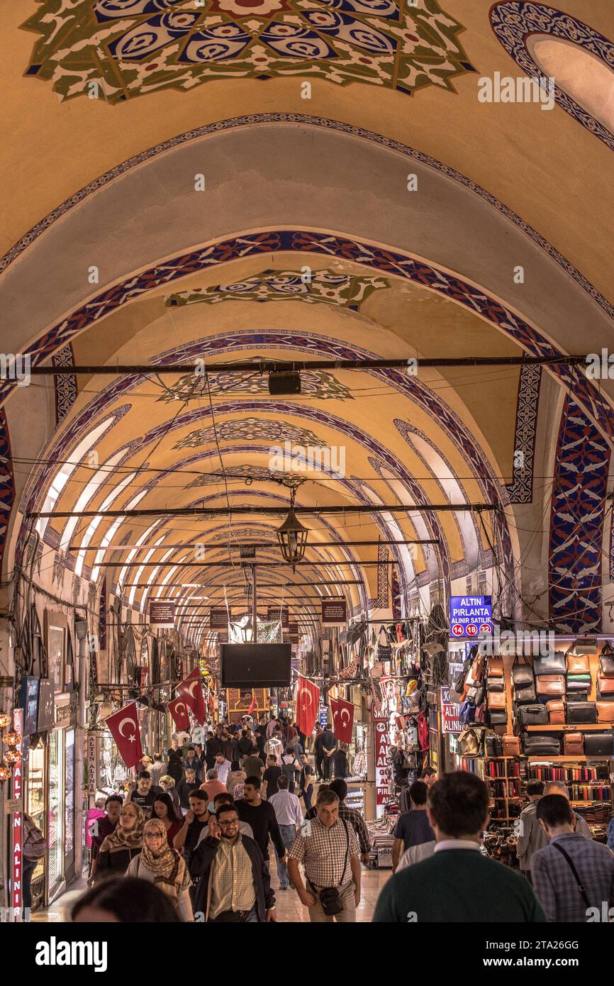 The Grand Bazaar in Istanbul is one of the largest and oldest covered ...