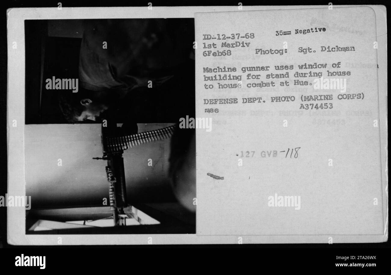 Vietnam 1968 machine gunner on hi-res stock photography and images - Alamy