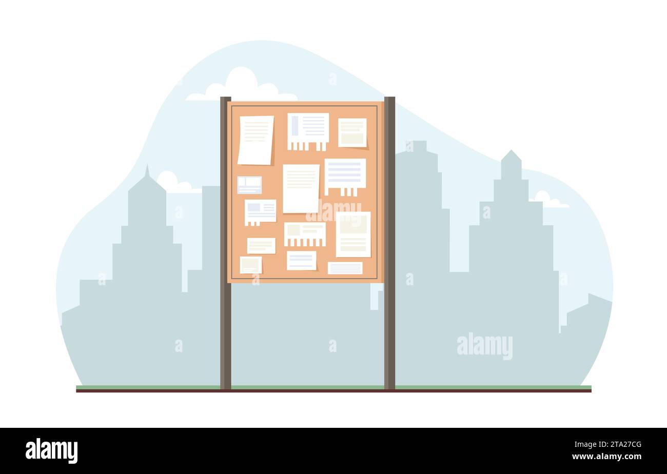 Bulletin board ads Stock Vector Images - Alamy