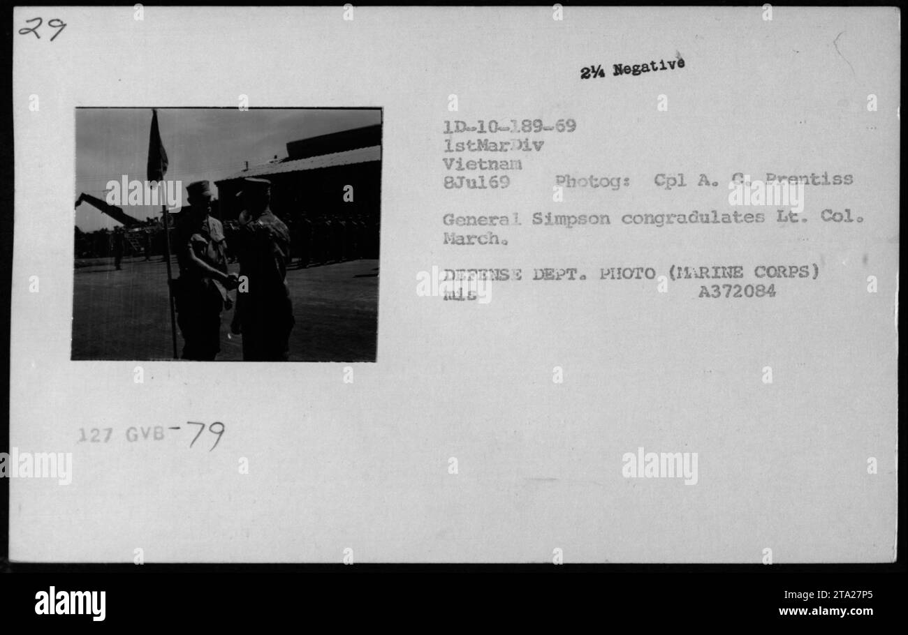 On July 8, 1969, Assistant Secretary of the Navy John Warner, Secretary ...