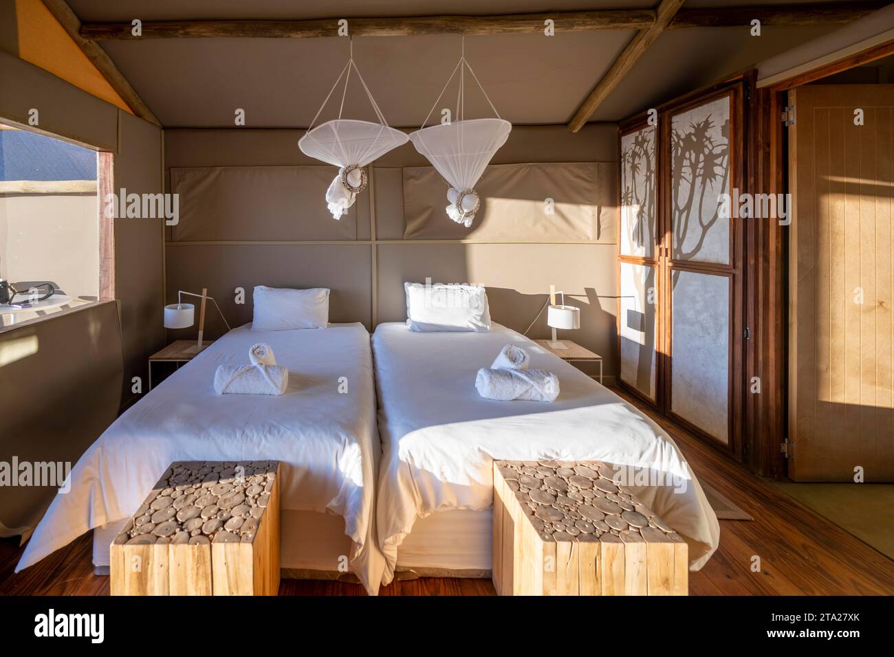 Tent, Naankuse Lodge, Namib Desert, Namibia Stock Photo - Alamy