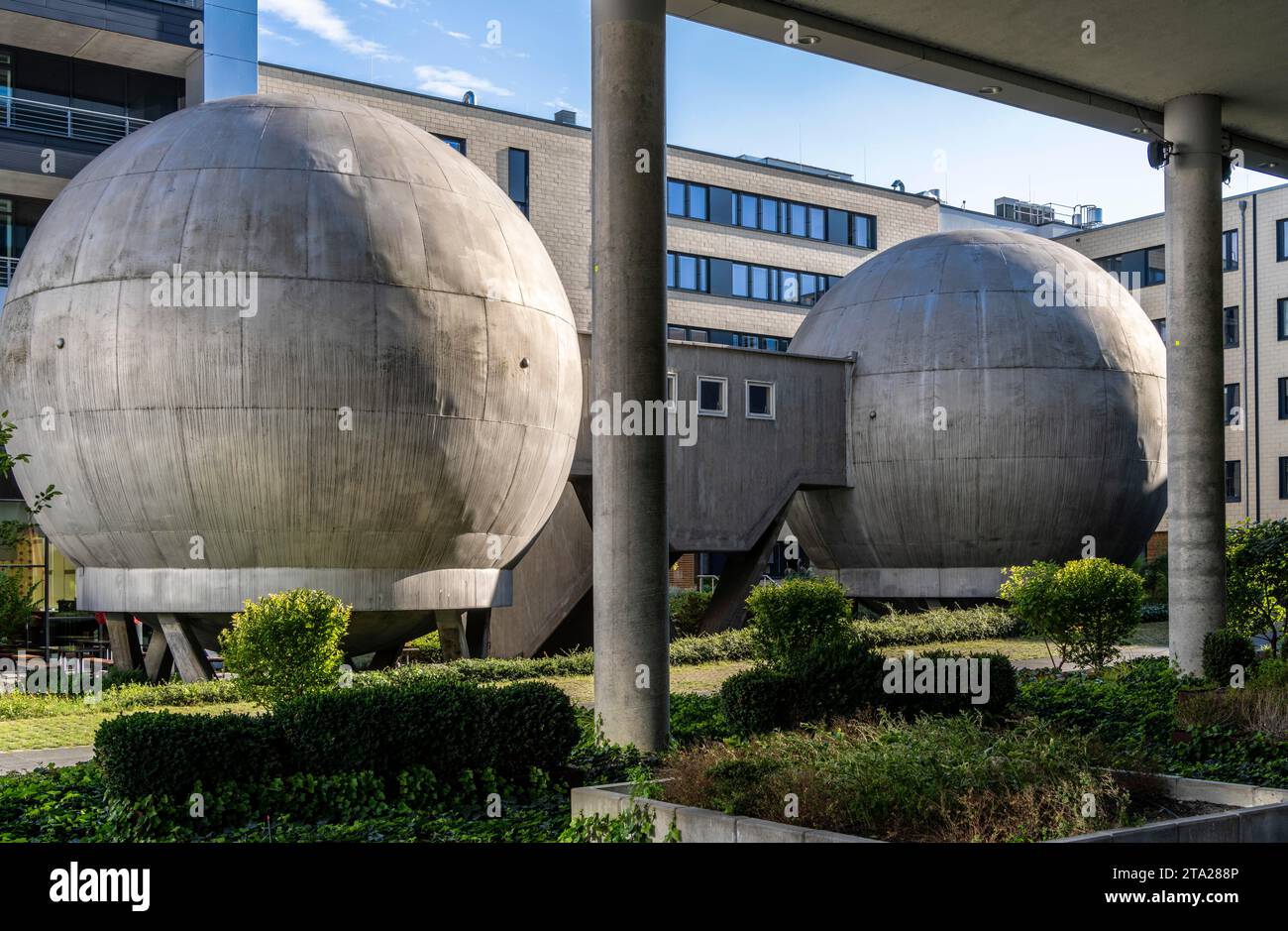 Isothermal spherical laboratories, Adlershofer Busen, Berlin, Germany ...