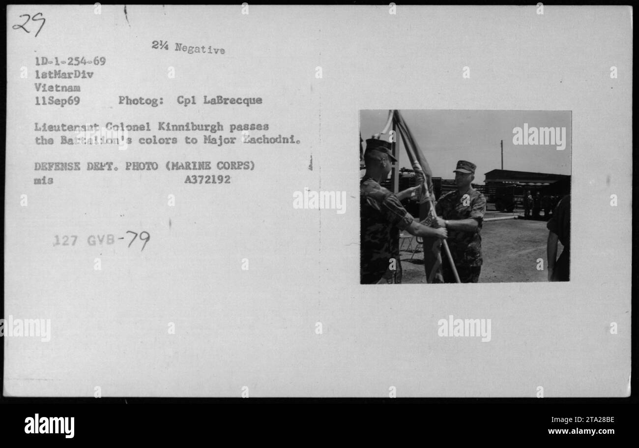 On September 11, 1969, Lieutenant Colonel Kinniburgh passed Battalion ...