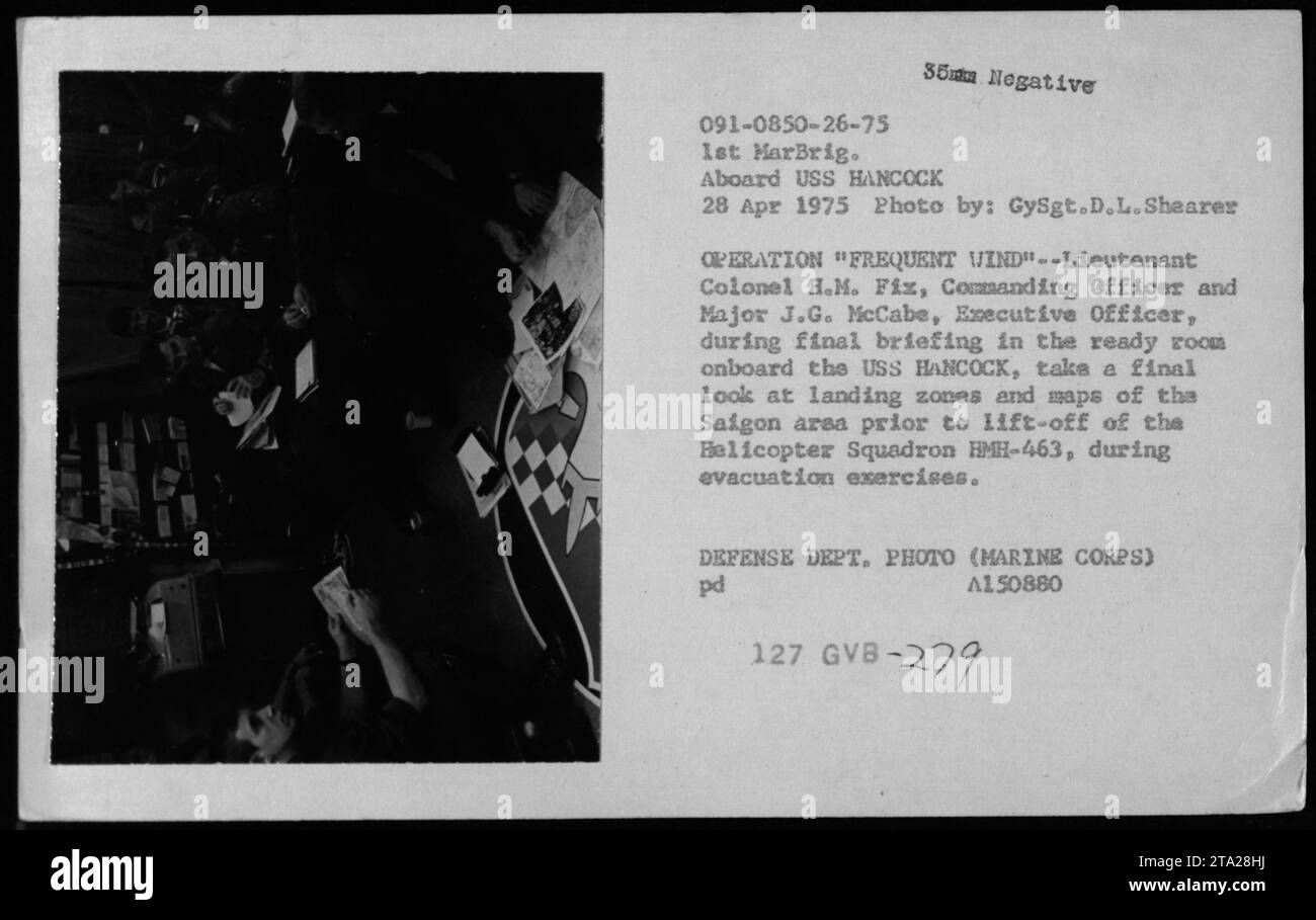 Lieutenant Colonel H.M. Fix and Major J.G. McCabe of the 1st Marine ...