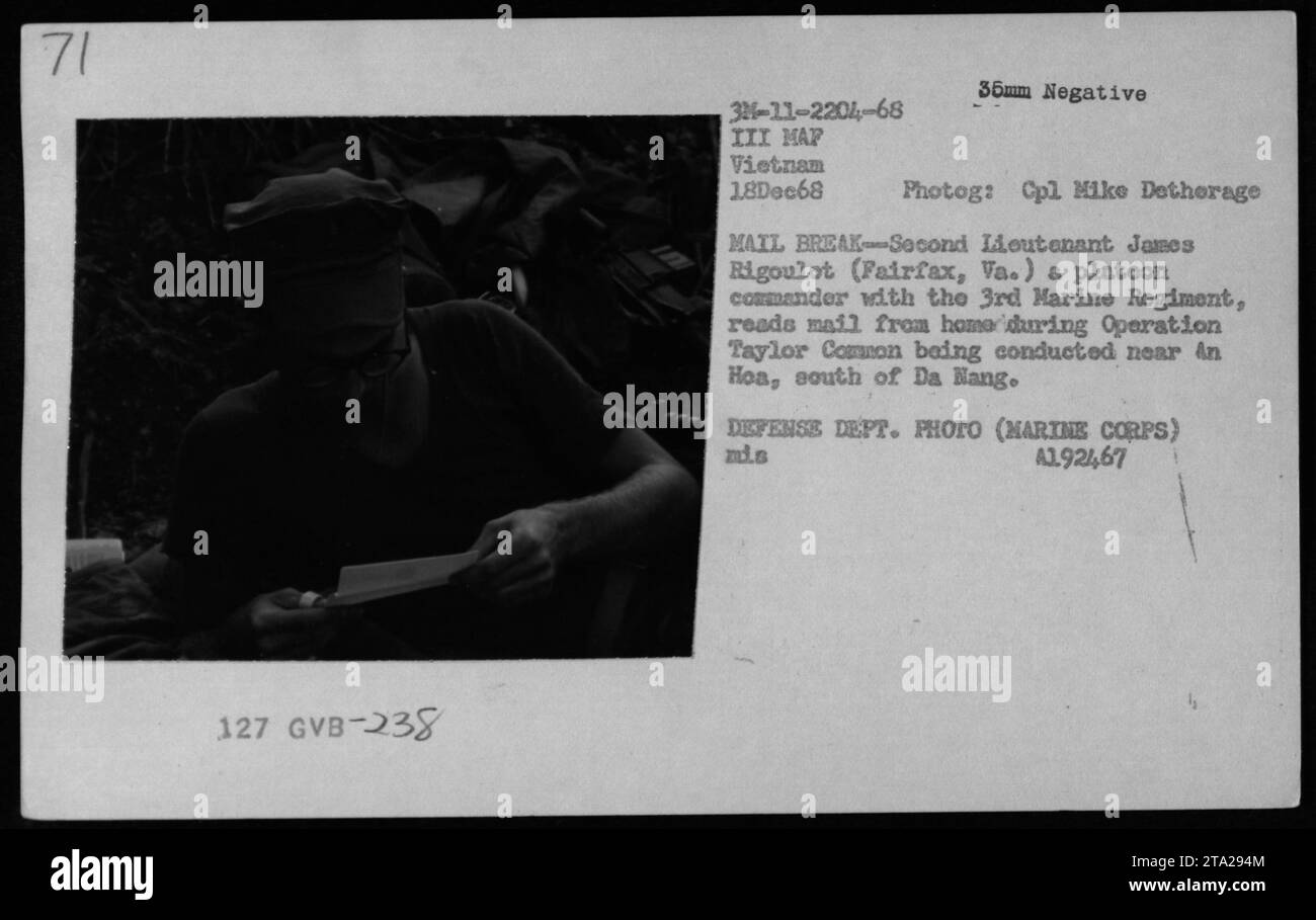 On December 18, 1968, soldiers including Second Lieutenant James ...