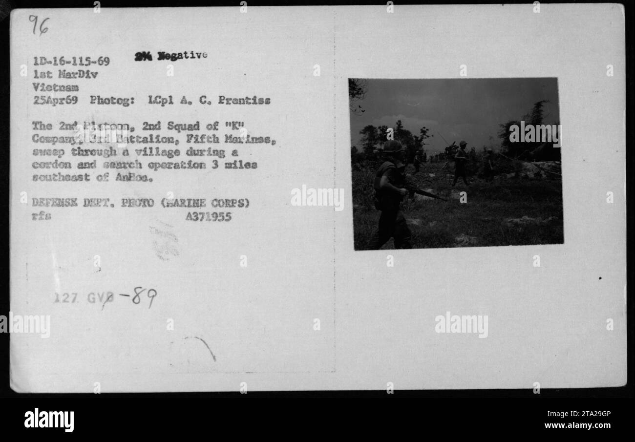 "A U.S Marine from the 2nd Platoon, 2nd Squad of "K" Company, 3rd ...