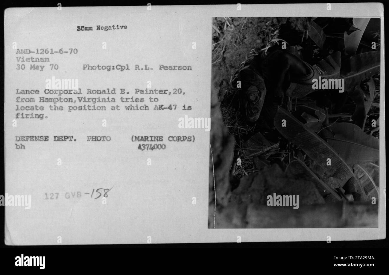 Lance corporal ronald e painter hi-res stock photography and images - Alamy