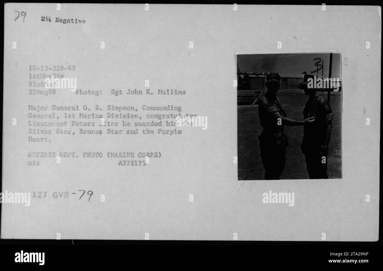 Lieutenant Peters receives Silver Star, Bronze Star, and Purple Heart ...