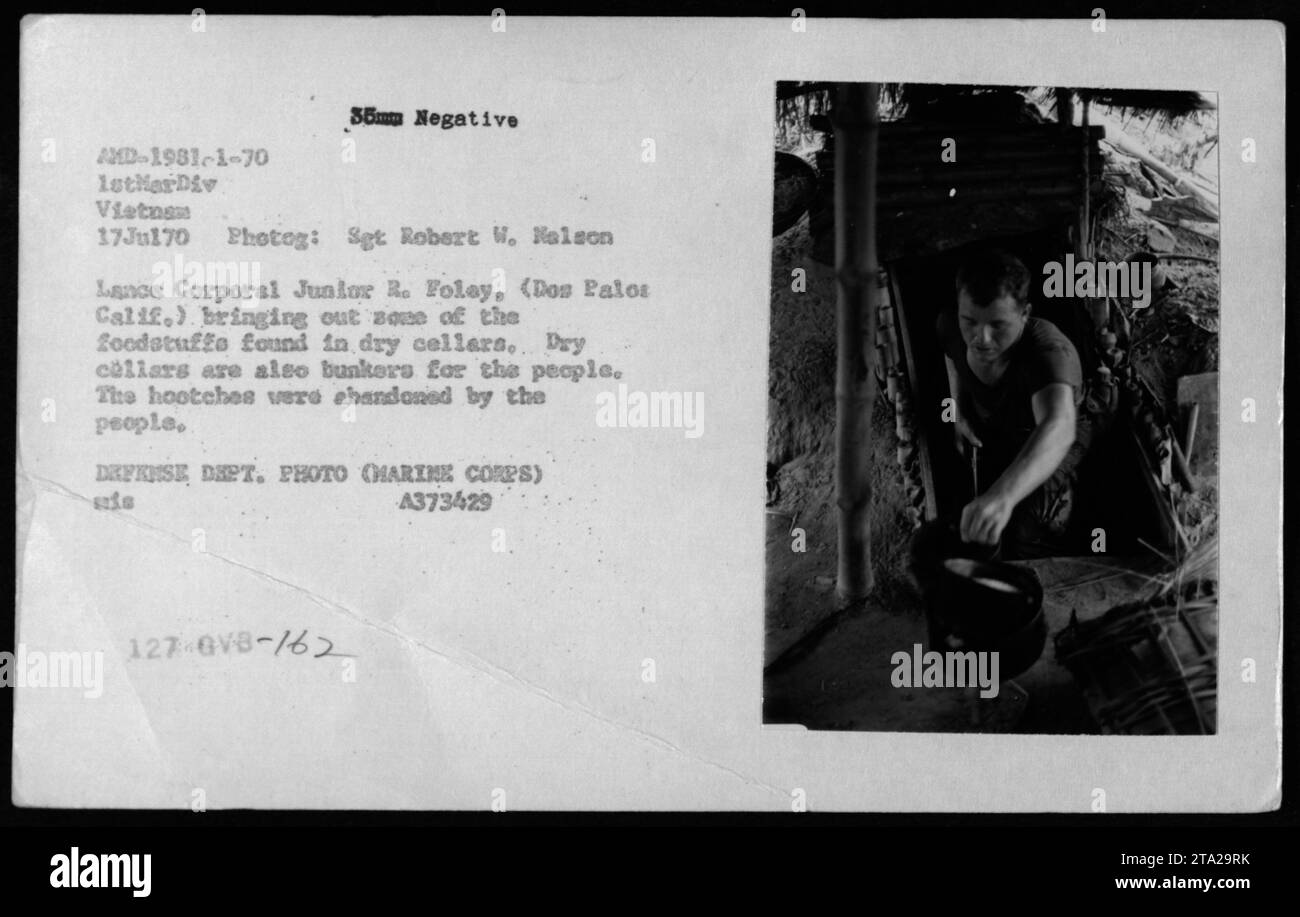 Lance Corporal Junior R. Foley from Dos Palos, California, is seen in ...