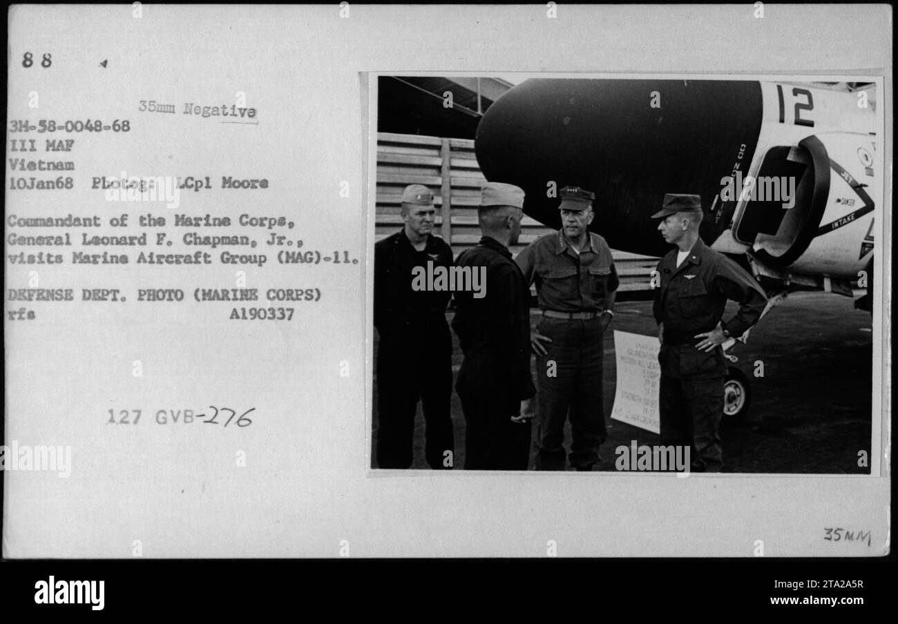 Gen leonard f chapman 1968 Black and White Stock Photos & Images - Alamy