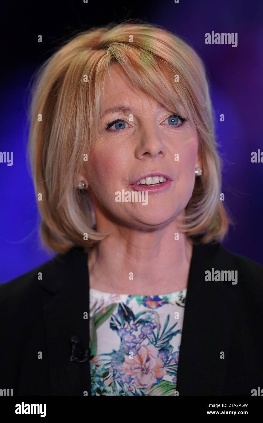 Sports presenter Hazel Irvine on day four of the 2023 MrQ UK ...