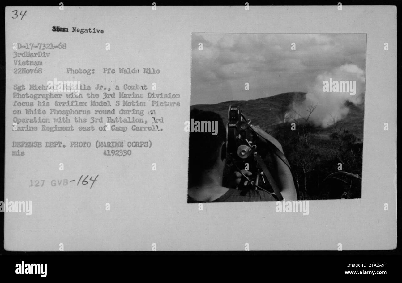 Sgt Michael Padilla Jr., a combat photographer with the 3rd Marine ...