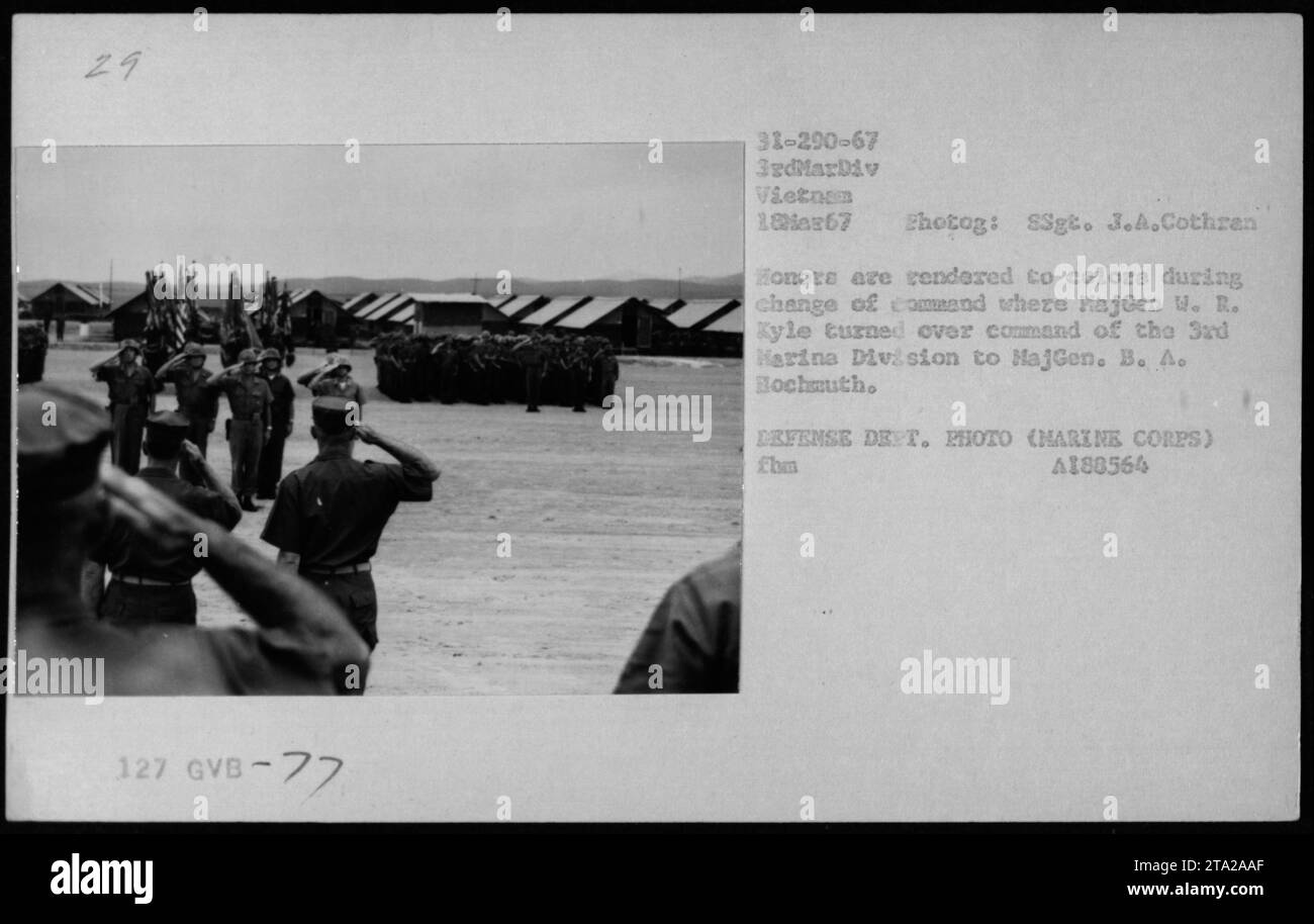 Ceremony held on March 18, 1967, involving Hubert Humphrey. It depicts ...