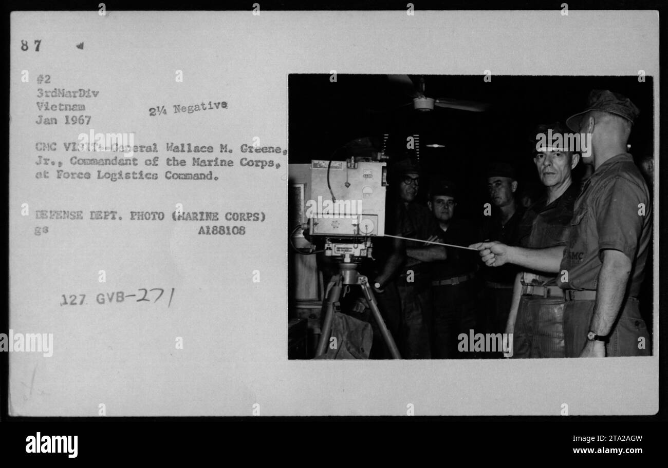 Hubert Humphrey, General William Westmoreland, and Senator Harry F ...