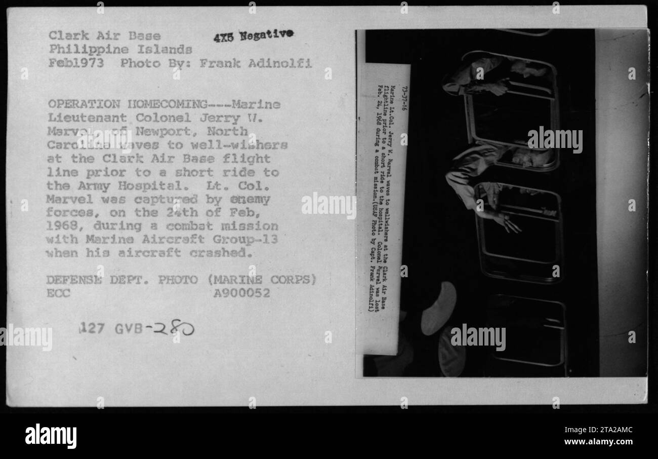 Marine lieutenant colonel jerry marvel hi-res stock photography and ...