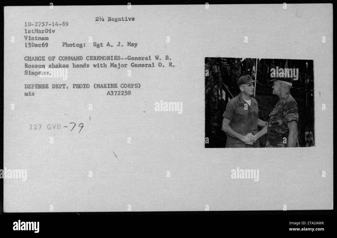 Major general rosson hi-res stock photography and images - Alamy