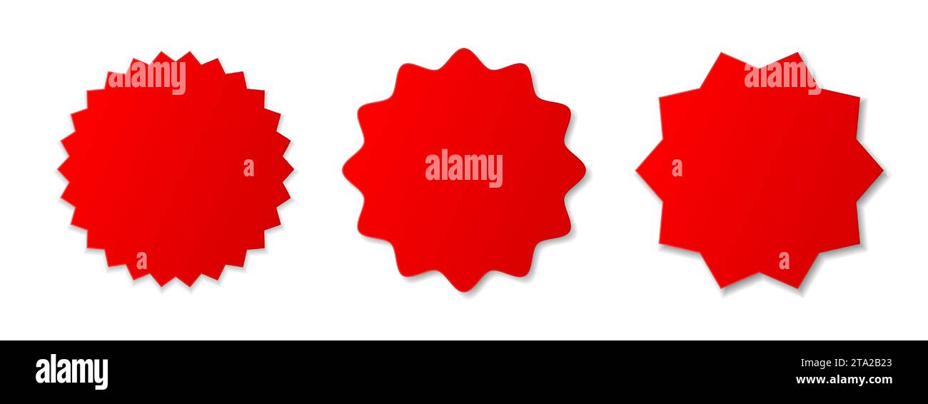 A set of sale advertising badges on a white background Stock Vector ...