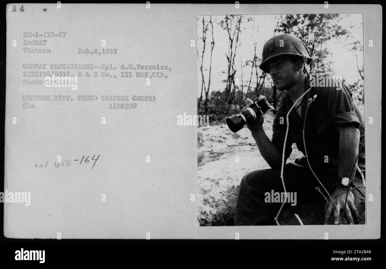 Marine Corps combat photographer, Cpl. A.G. Ferreira, is captured in ...